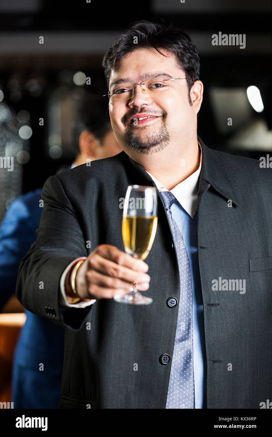 1 Business Man Holding Alcohol Glass Drinking Celebration-Party Enjoy ...