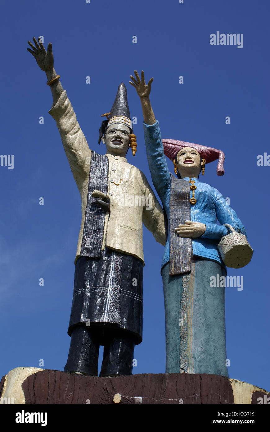 Sculpture in the Parapat, lake Toba, Sumatra Stock Photo - Alamy