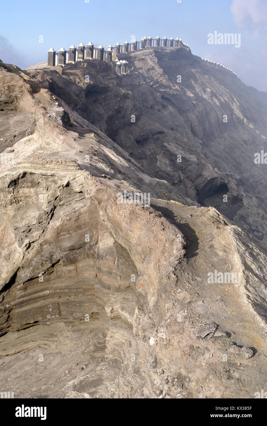 On the edge of crater, vulcano Bromo, Java Stock Photo - Alamy