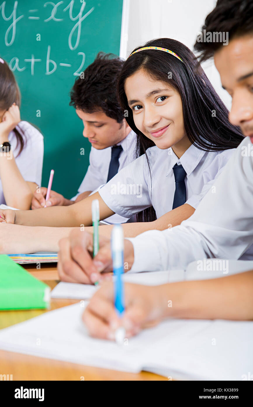 Indian High School Students In Classroom