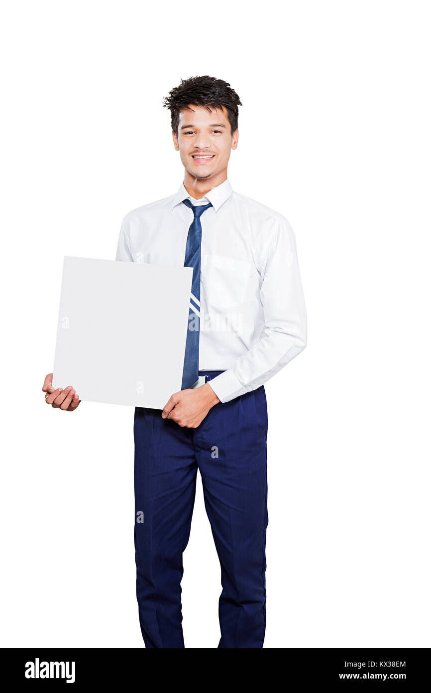 1 Indian School Boy Student Standing Showing White Board Education ...