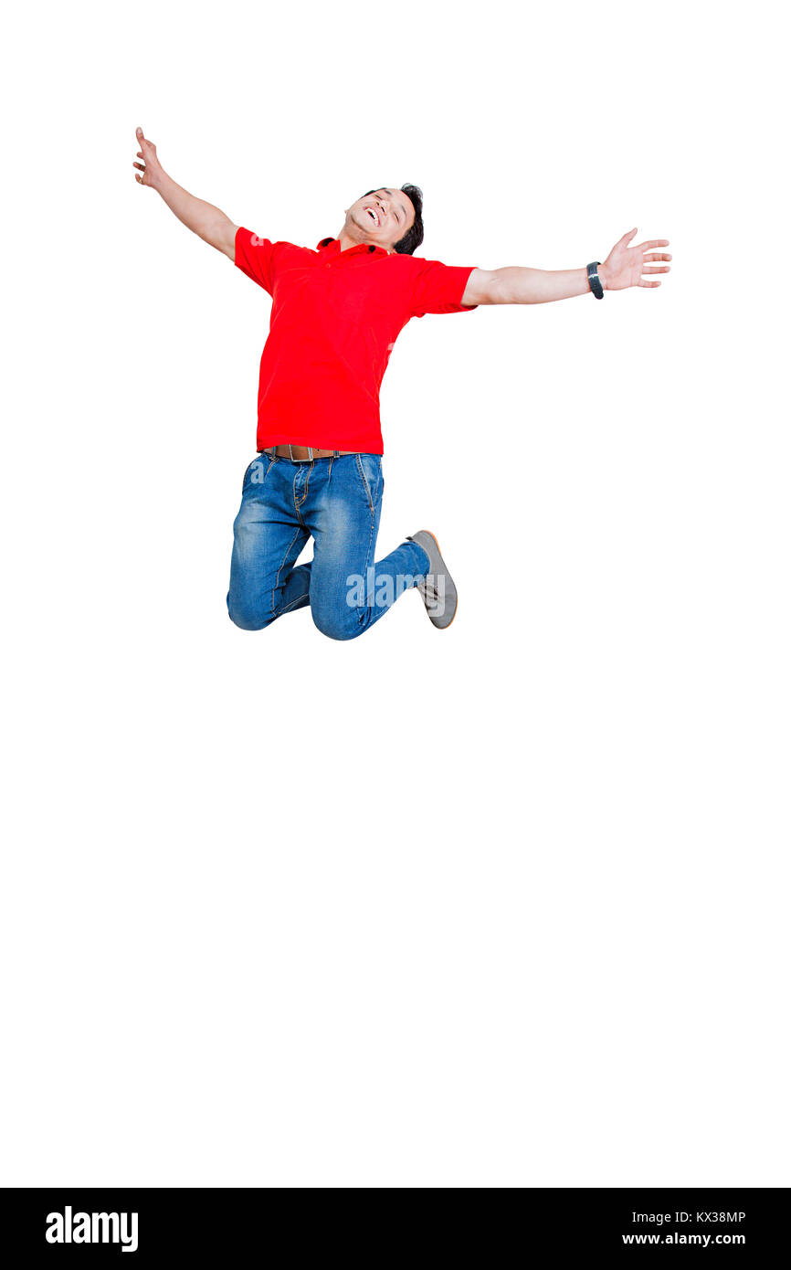 Indian man jumping hi-res stock photography and images - Alamy