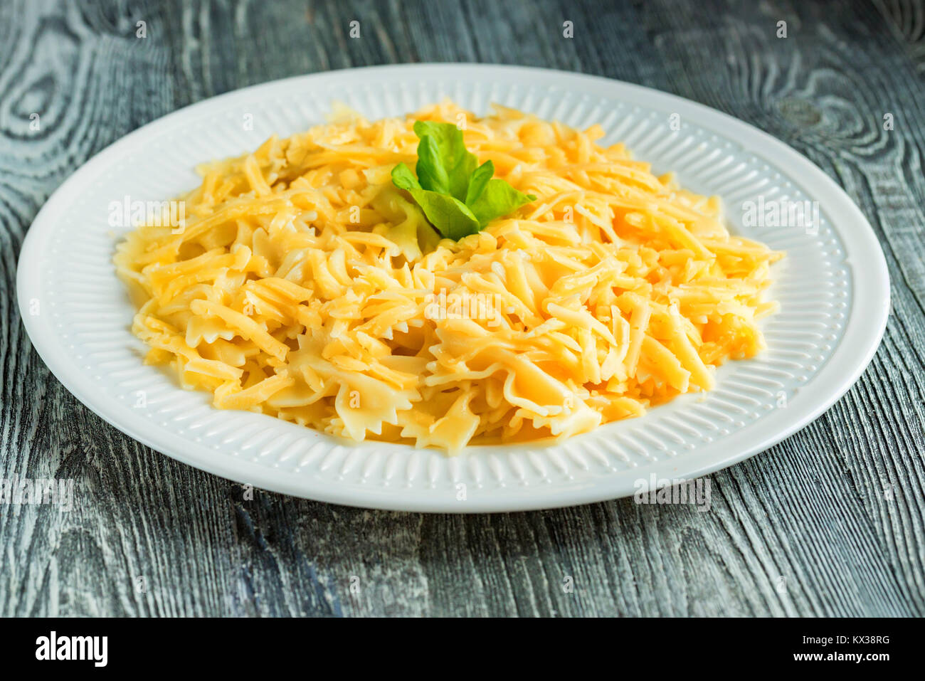 Traditional Italian pasta or fussili with cheese Stock Photo - Alamy