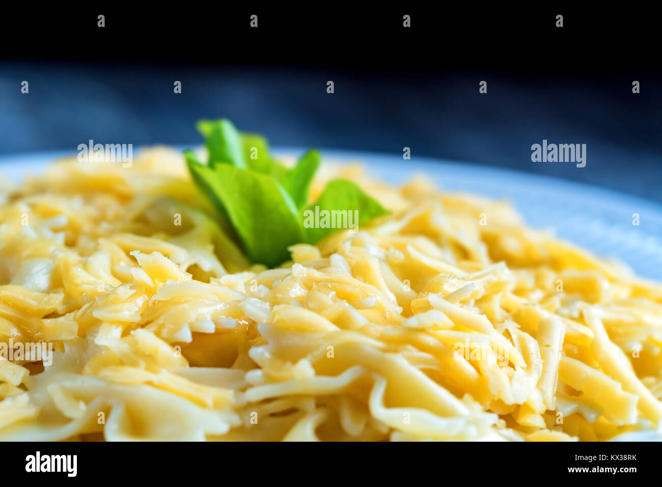 Traditional Italian pasta or fussili with cheese Stock Photo - Alamy