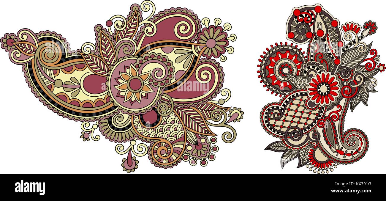 Indian intricate design Stock Vector Images - Alamy