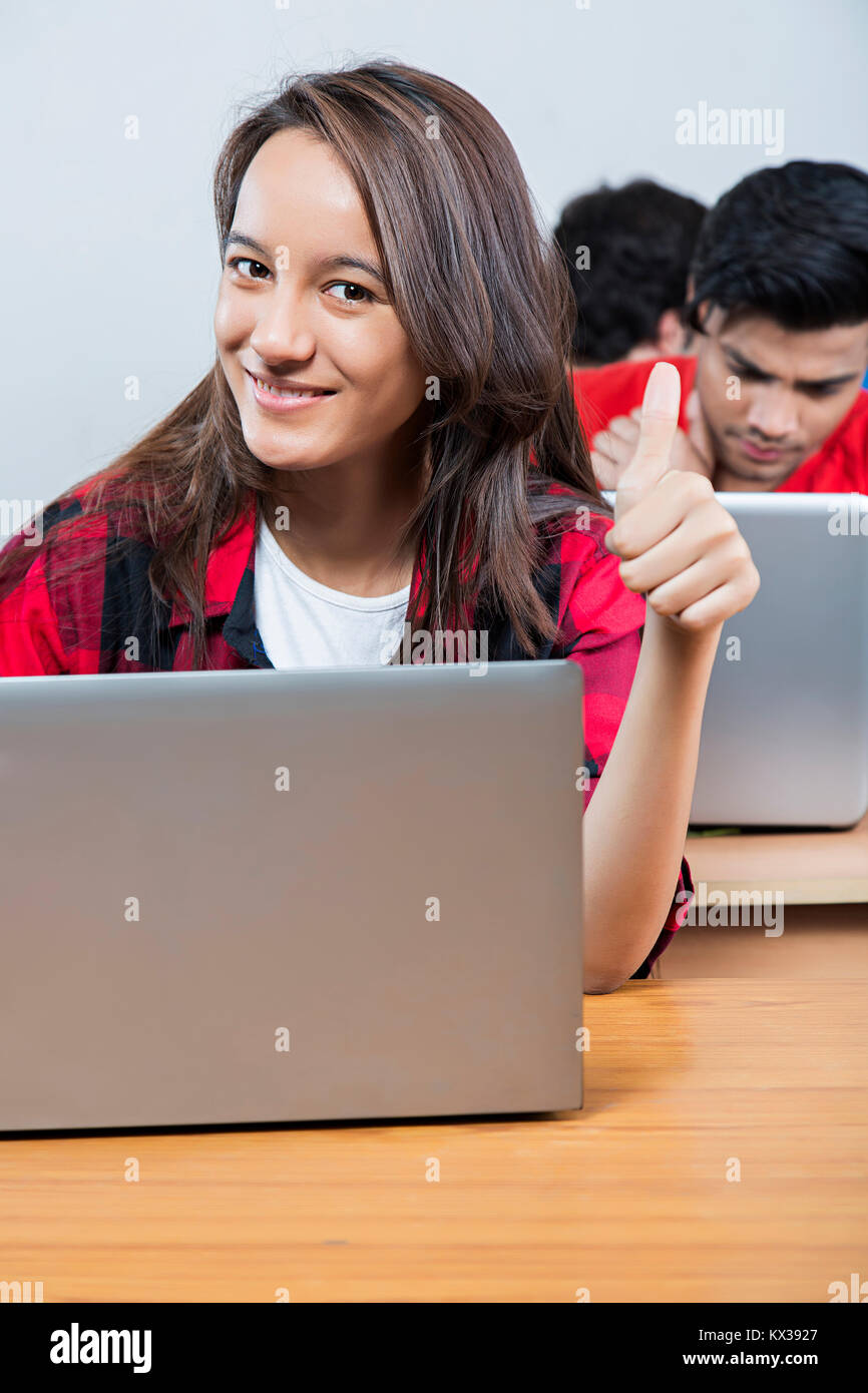 Indian college girl classroom showing hi-res stock photography and ...