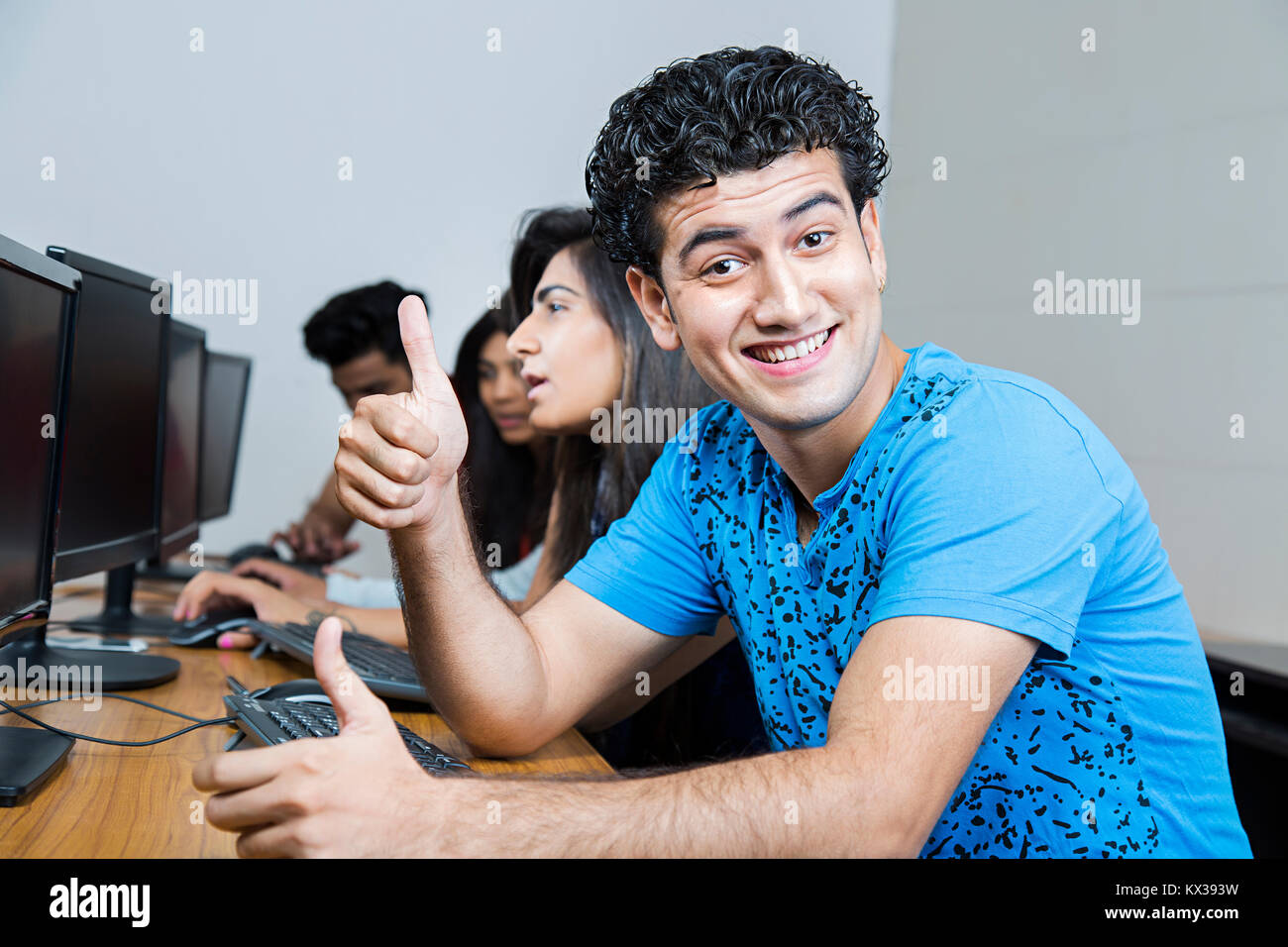 College boys desktop hi-res stock photography and images - Alamy