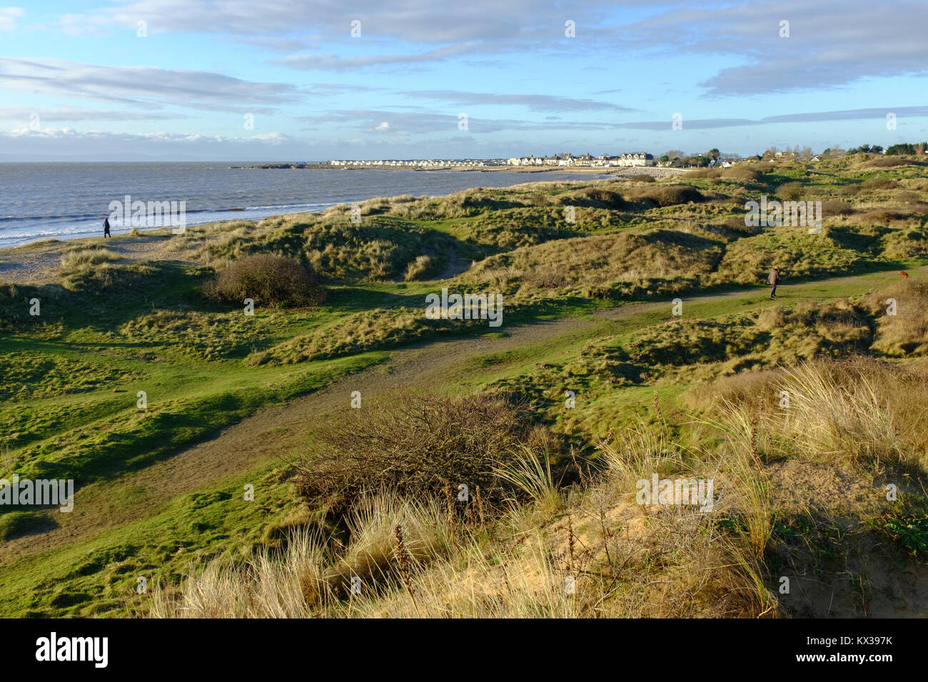 Trecco Bay holiday resort from newton beach Stock Photo - Alamy