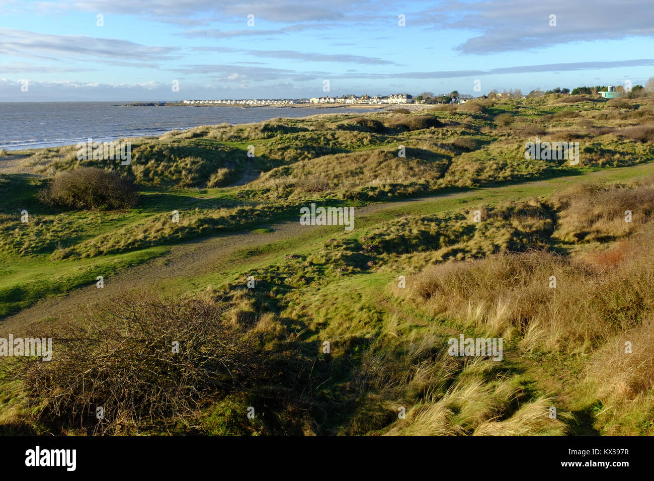 Trecco Bay holiday resort from newton beach Stock Photo - Alamy