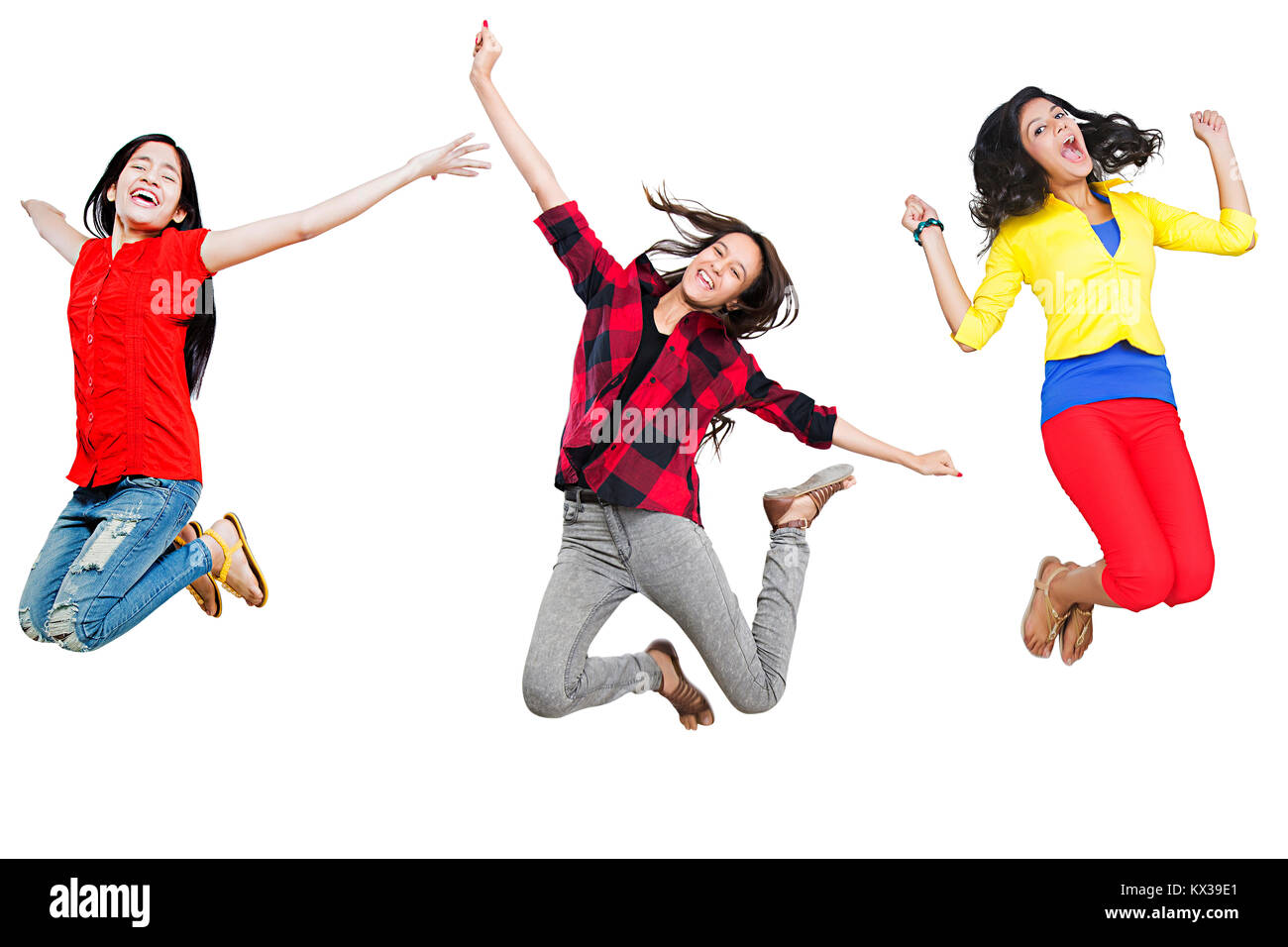 Indian college student jumping smiling hi-res stock photography and ...