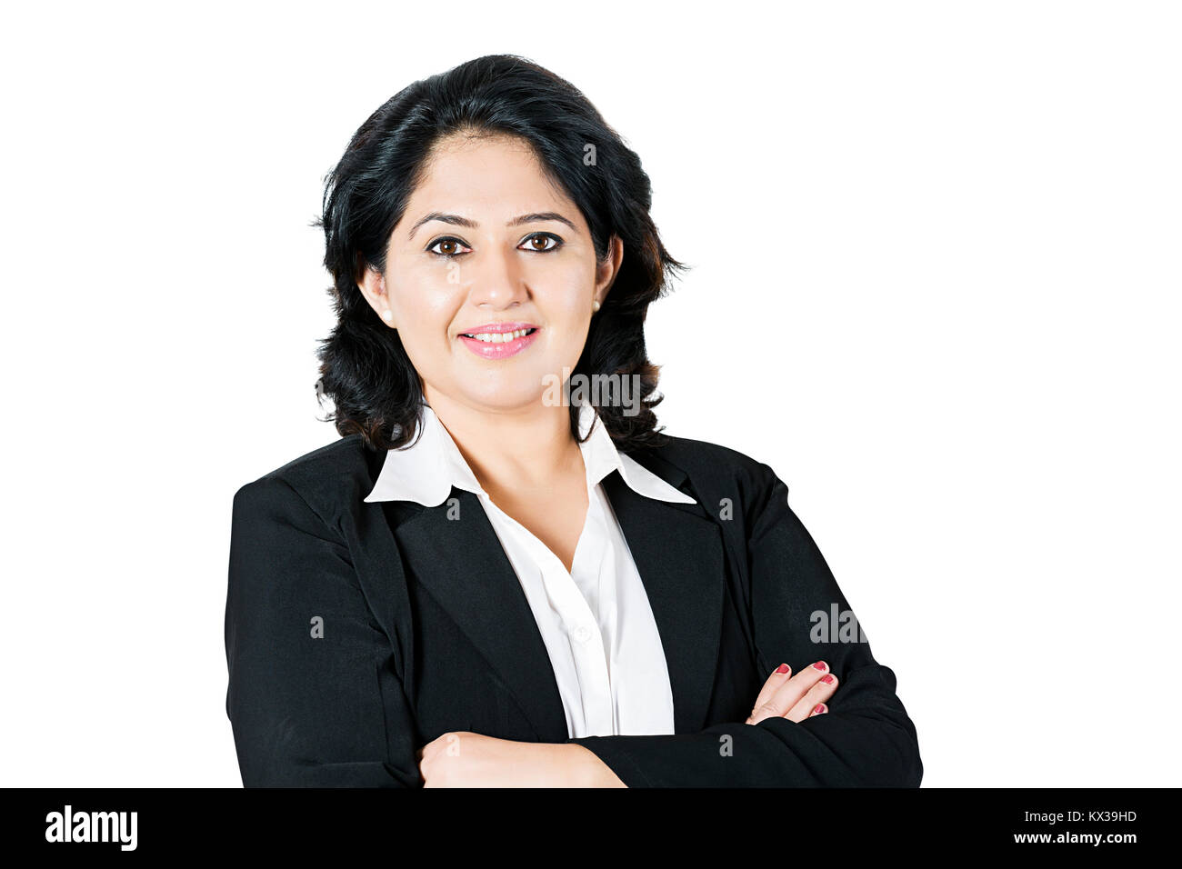 Indian employee lady standing pose hi-res stock photography and images ...