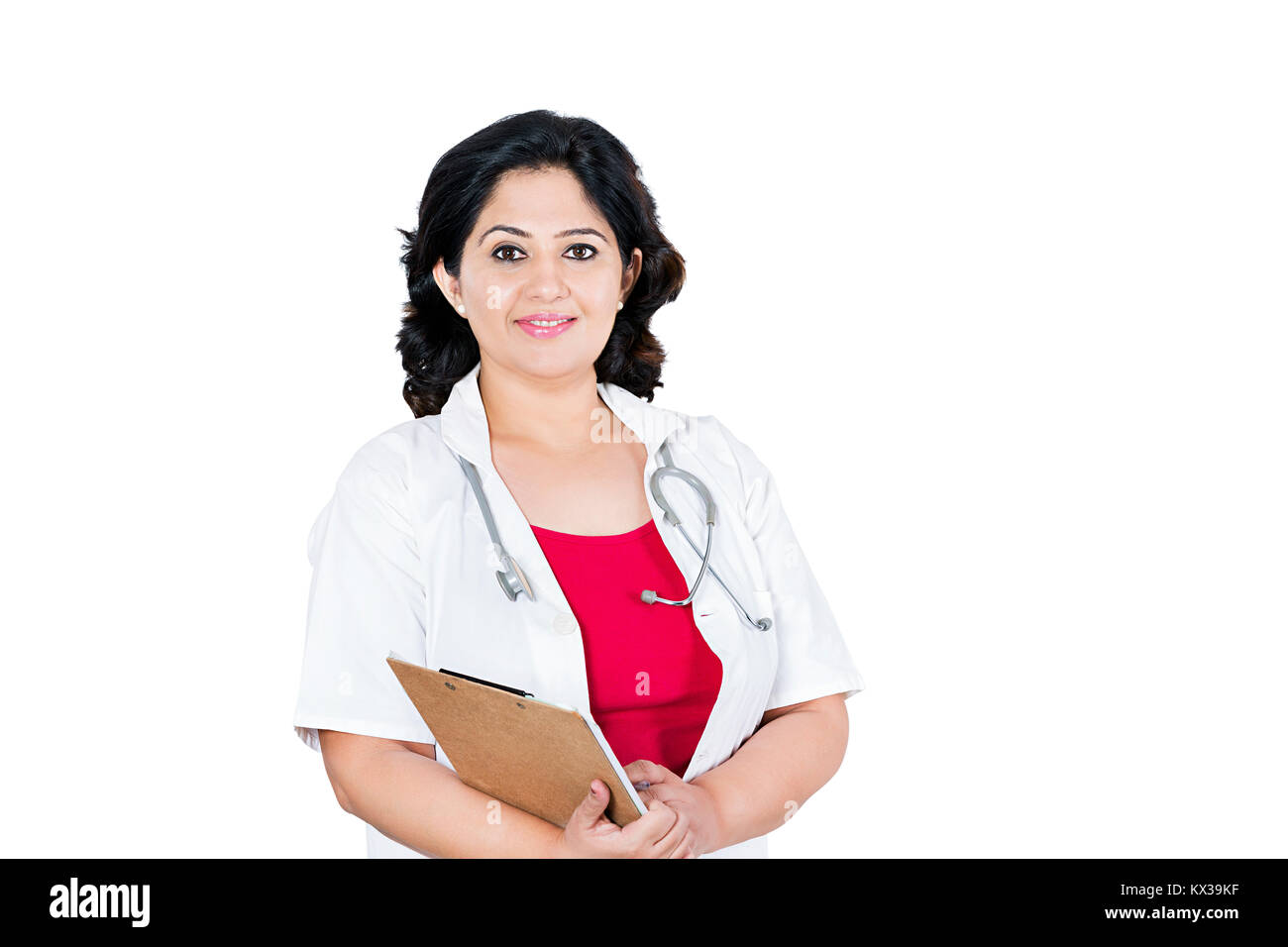 Indian Medical Doctor Holding Report Clipboard Stock Photo - Alamy