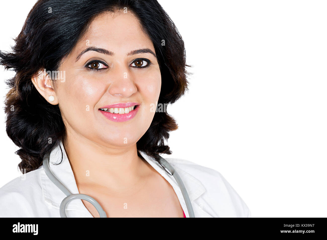 1 Indian Medical Doctor Lady Standing In Studio Shot Stock Photo - Alamy