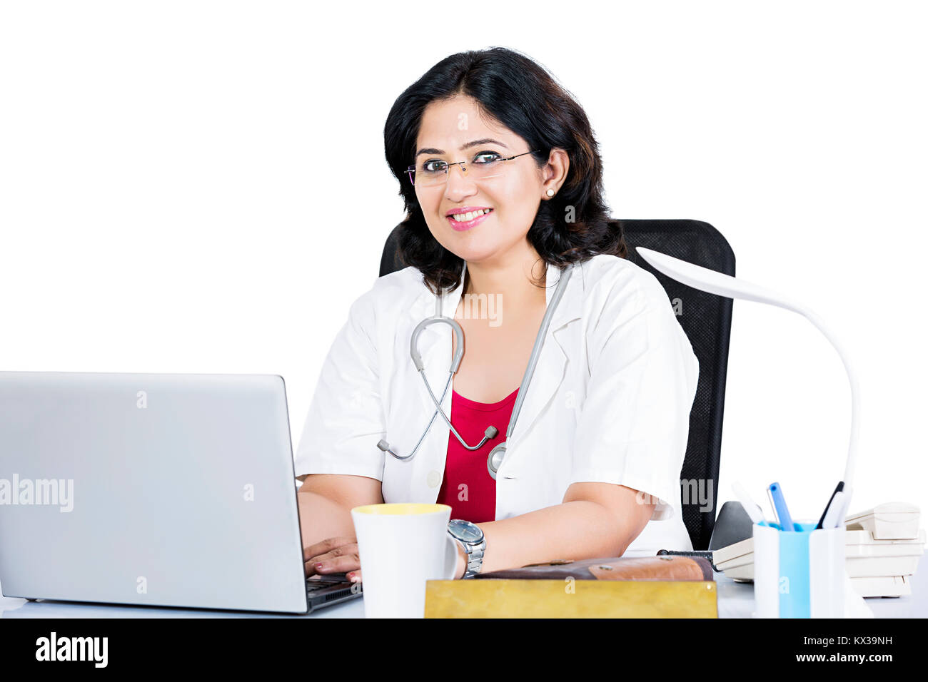 Medical doctor working laptop in hi-res stock photography and images ...