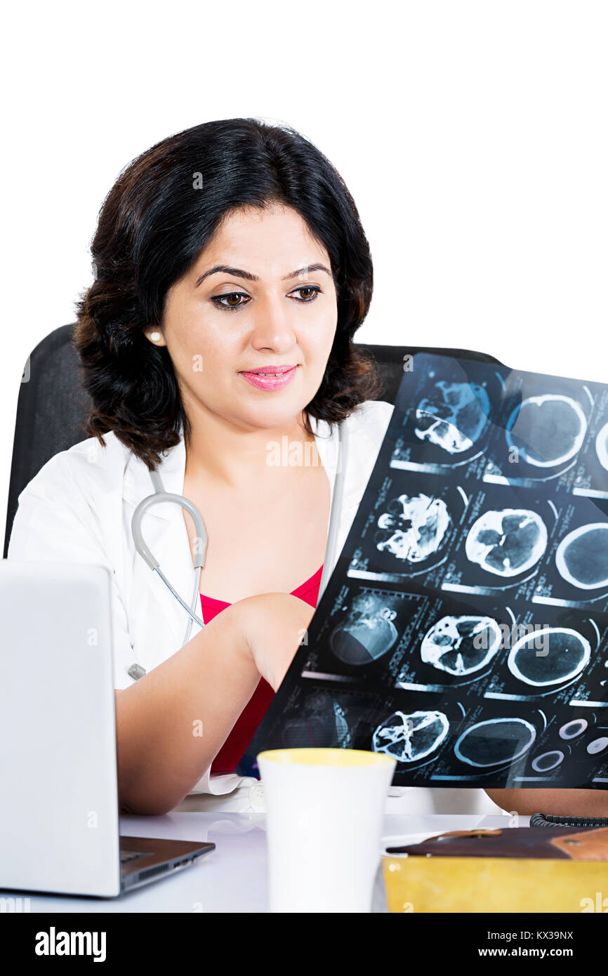 Indian Medical Doctor Checking Ct Scan X-ray Report Stock Photo - Alamy