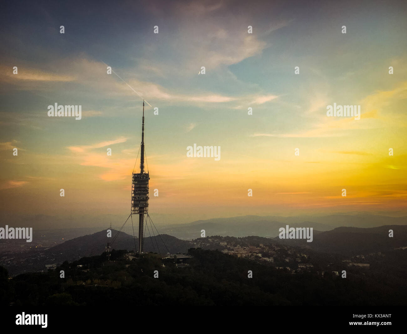 communications tower, by Norman Foster, in Collserola Park,Barcelona ...
