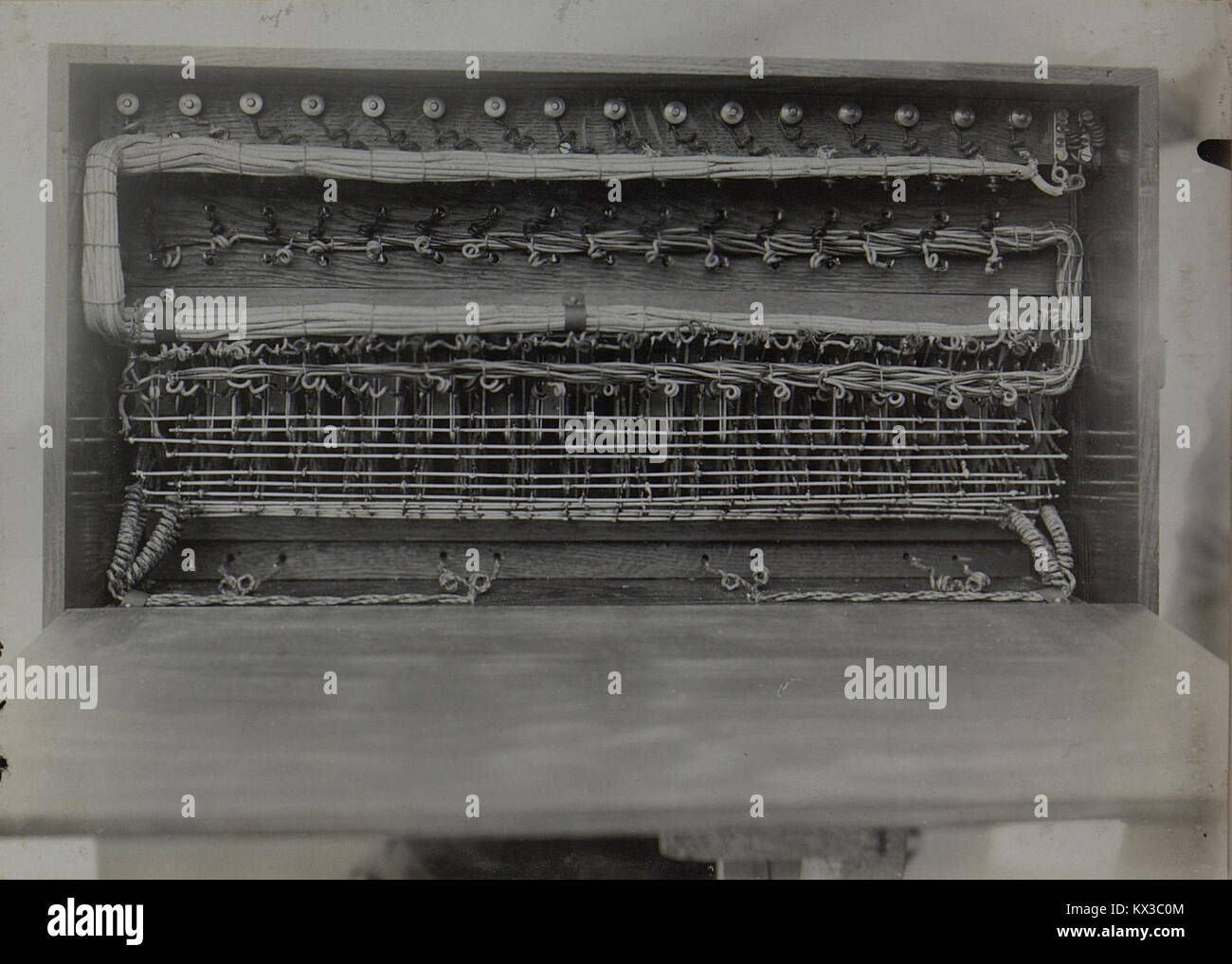 This rotary switch telephone exchange with electromagnet signals and ...
