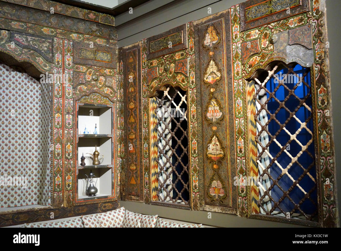 The Dresden Damascus Room at the Museum of Ethnology Dresden displays ...