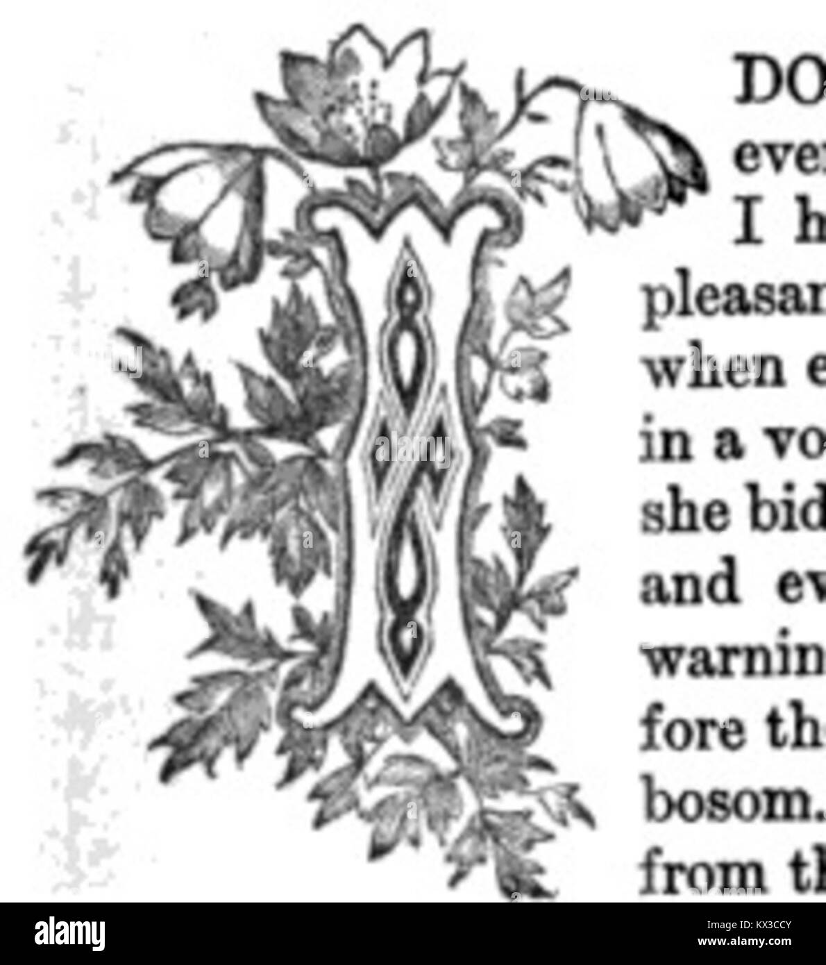 Drop Cap I Image (2 Stock Photo - Alamy