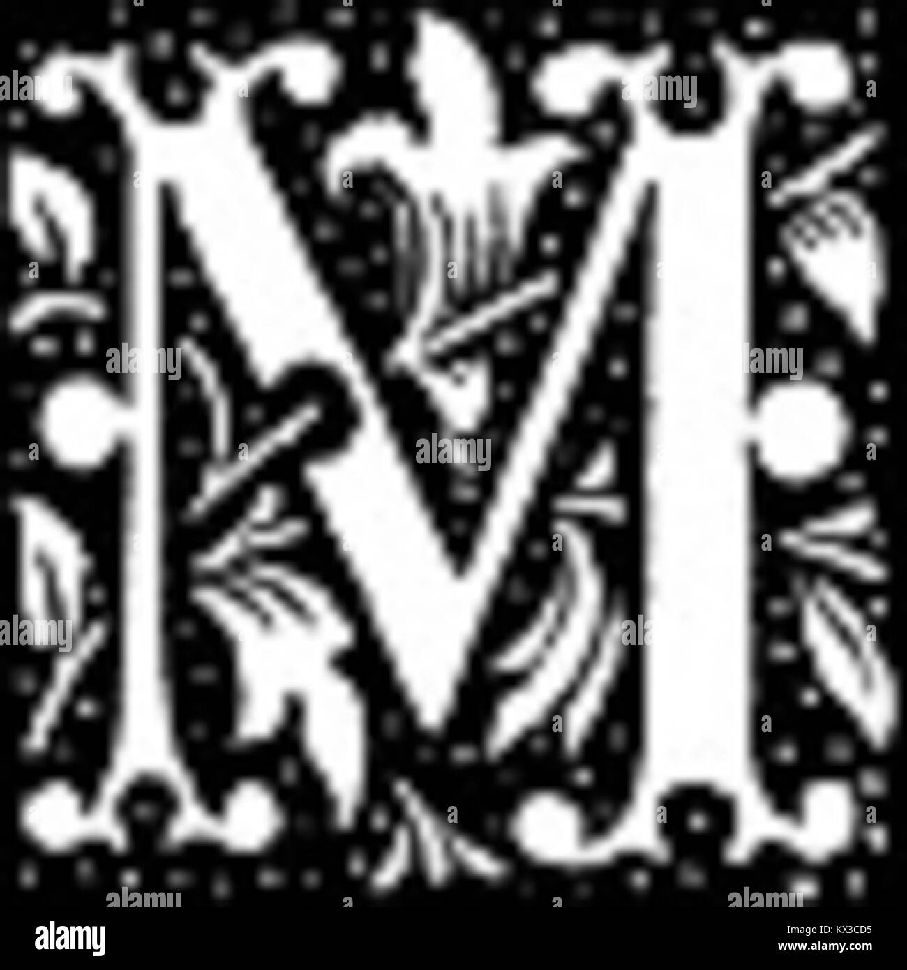 Drop Cap M Image (1 Stock Photo - Alamy