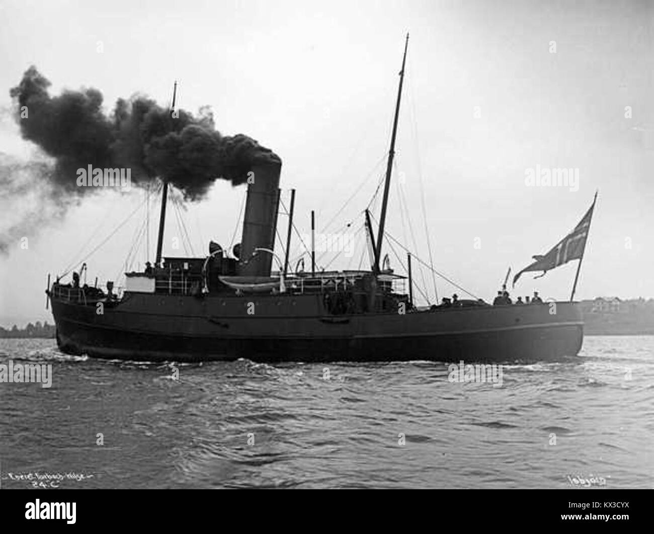 A photograph of the DS Isbjørn, a Norwegian steamship, illustrating ...