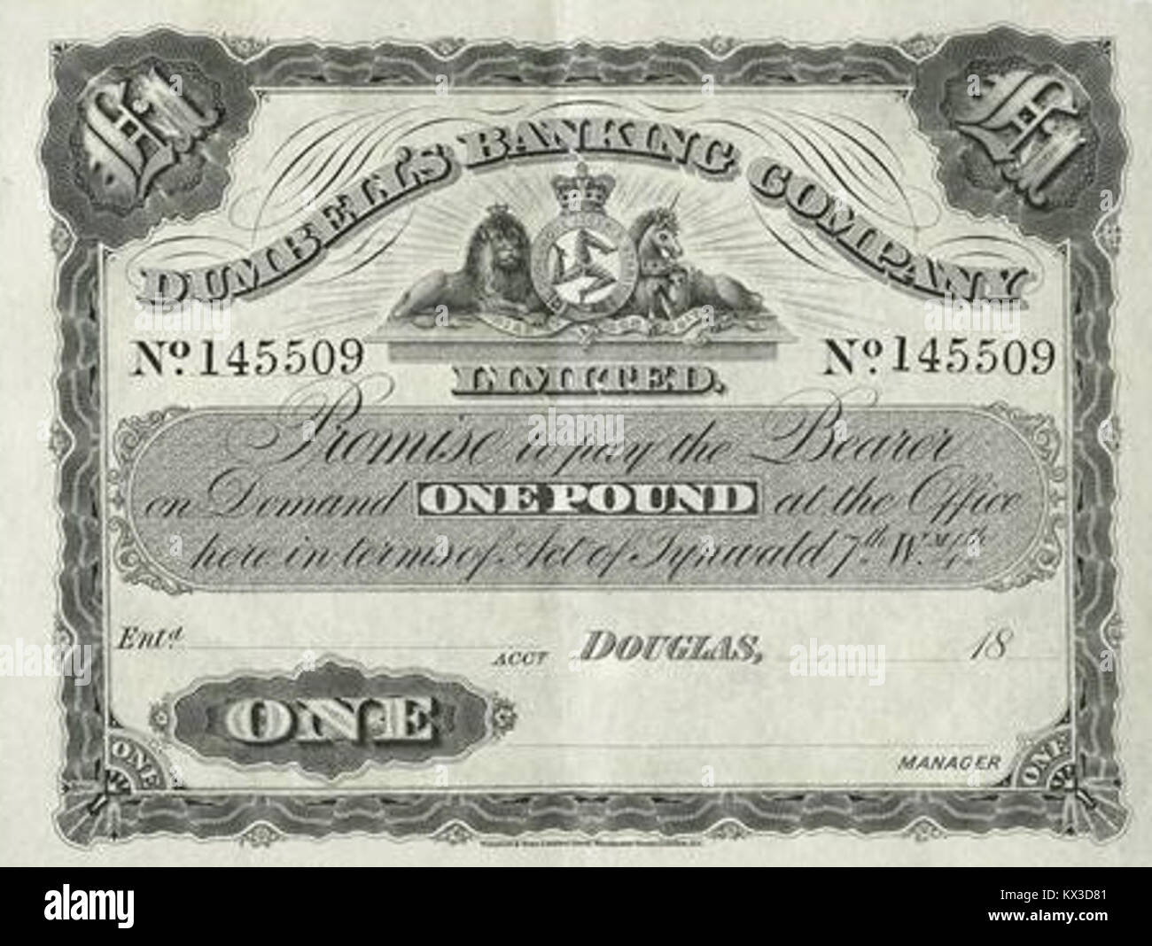 An item known as Dumbell's Banknote, possibly a rare or collectible ...