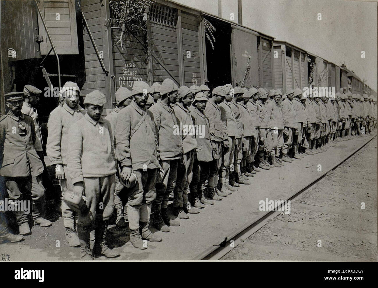 Photograph of Turkish military units passing through Chodrow on 12 ...