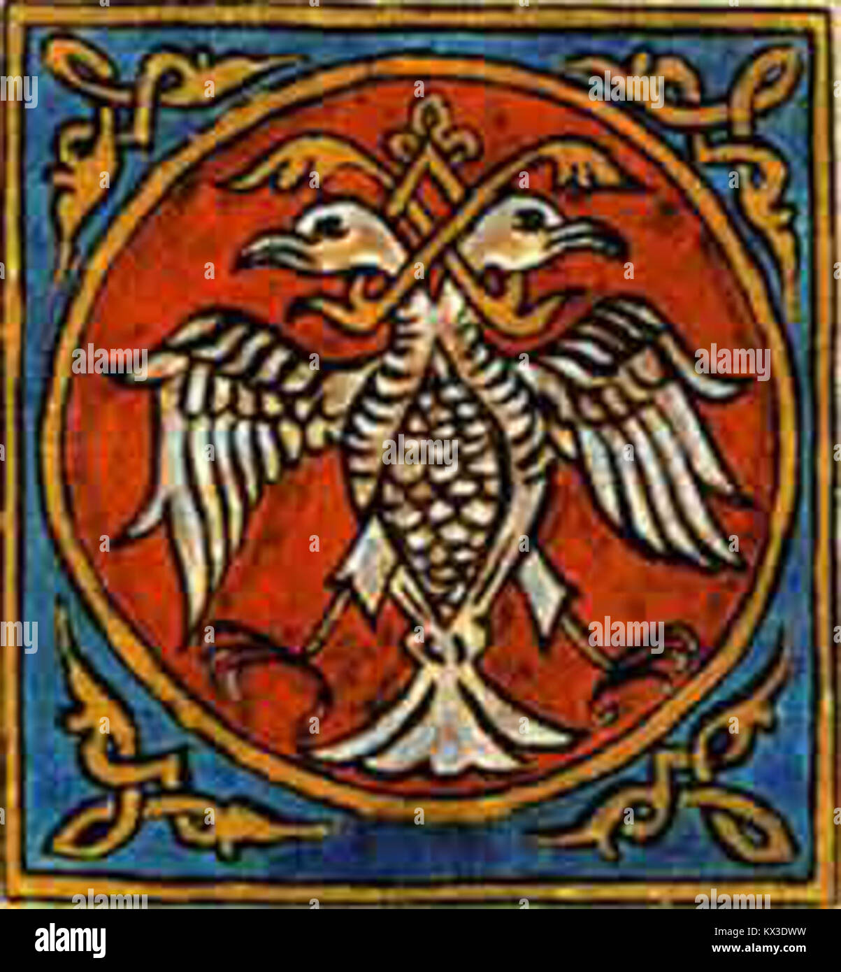 The double-headed eagle of Prince Lazar at Hilandar Monastery is a ...