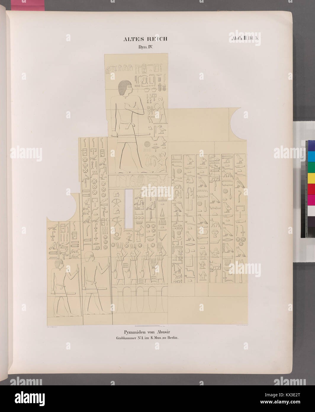 Dynastie IV. Pyramiden von Abusir (Abû Sîr Site), Grab 6. (Grabkammer ...