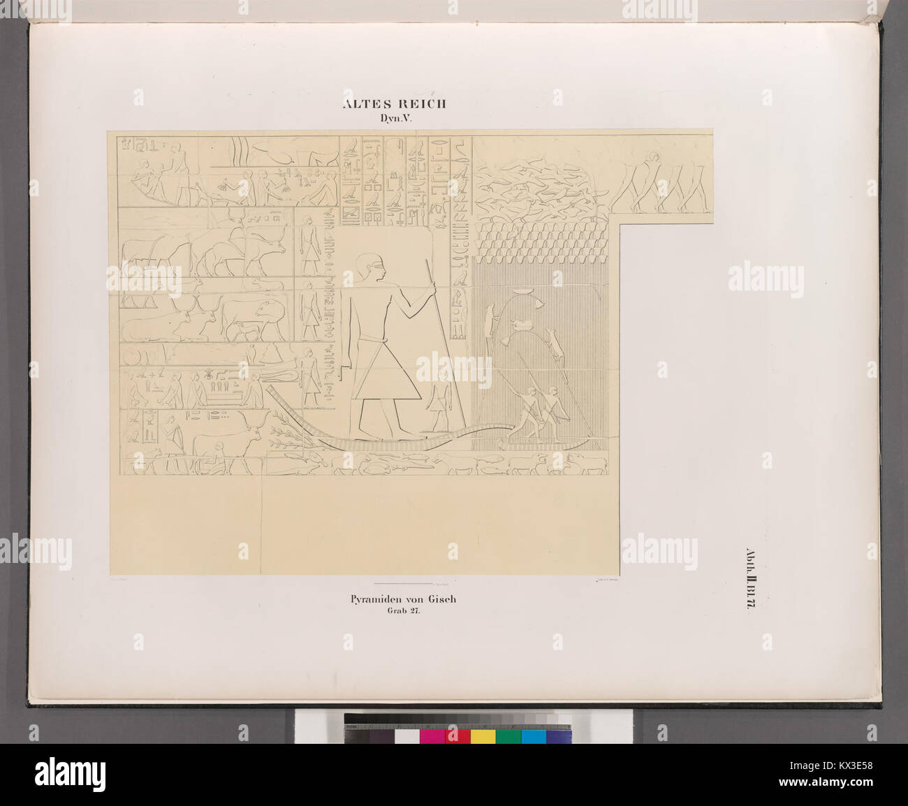 The Dynasty V tomb at the Pyramids of Giza, Egypt, Grave 27 ...
