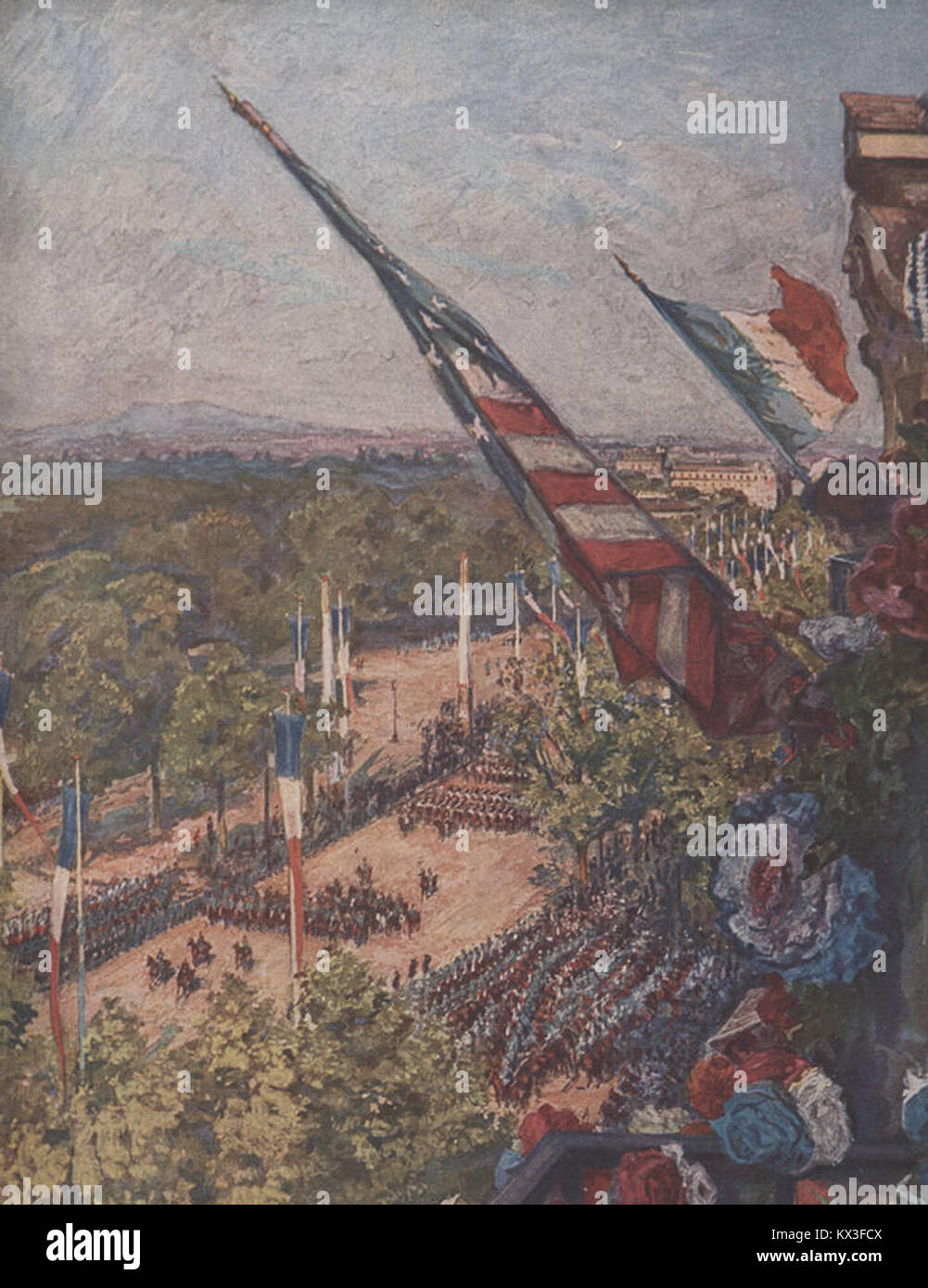 Départ du défilé- grande armée - peinture de Charles Duvent Stock Photo ...