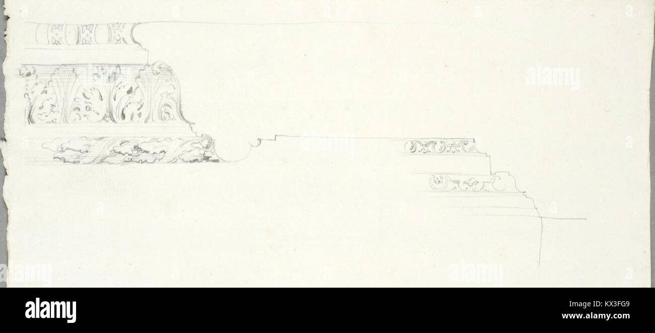 This image focuses on the cornice of the upper vestibule in a Stockholm ...