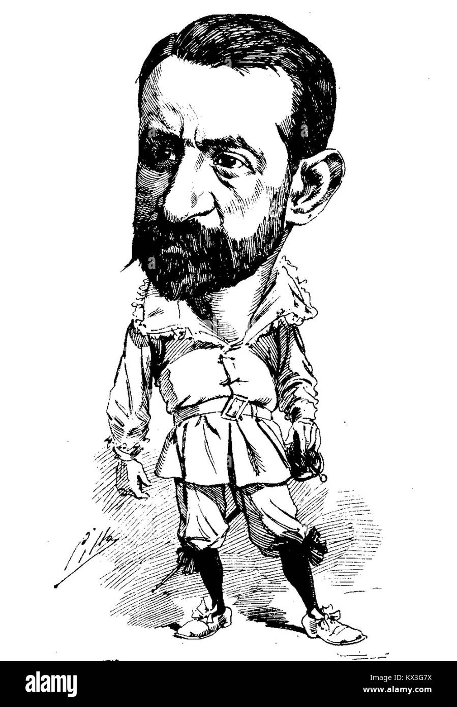 The 1890 photograph shows Ángel R. Chaves, a Spanish comedian linked to ...