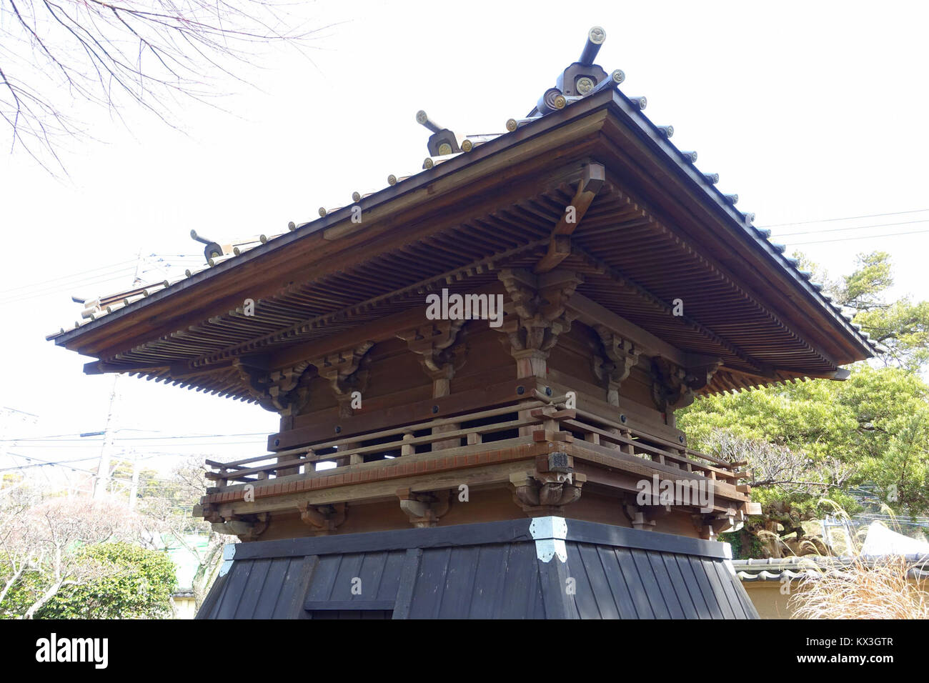 Photograph of the Eisho-ji bell tower in Kamakura, Kanagawa, Japan ...
