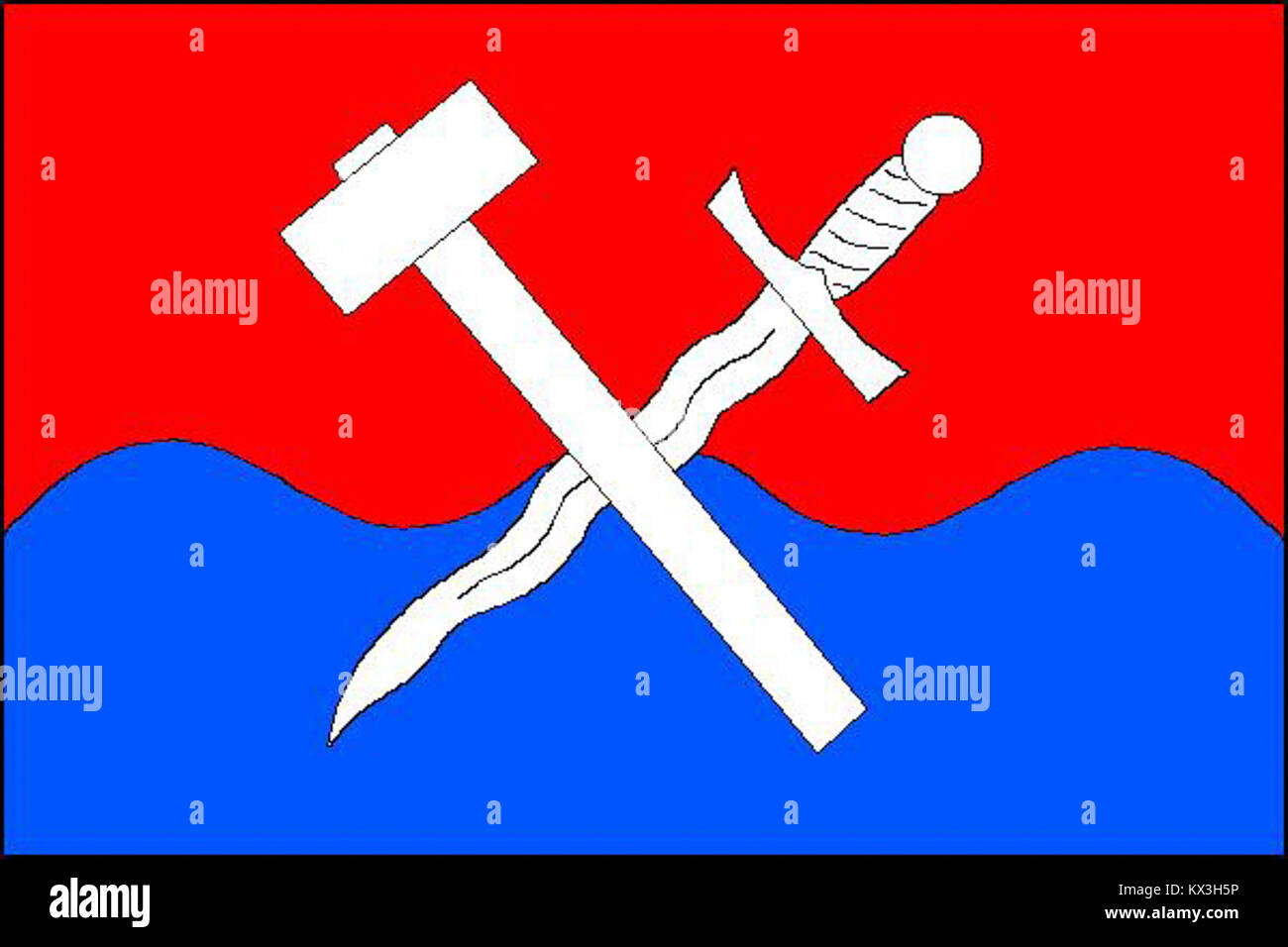 The Cesk Ves flag symbolizes the town's historical and cultural ...