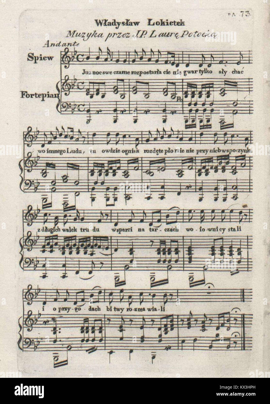This musical score, *Spiewy Historyczne*, contains historical Polish ...