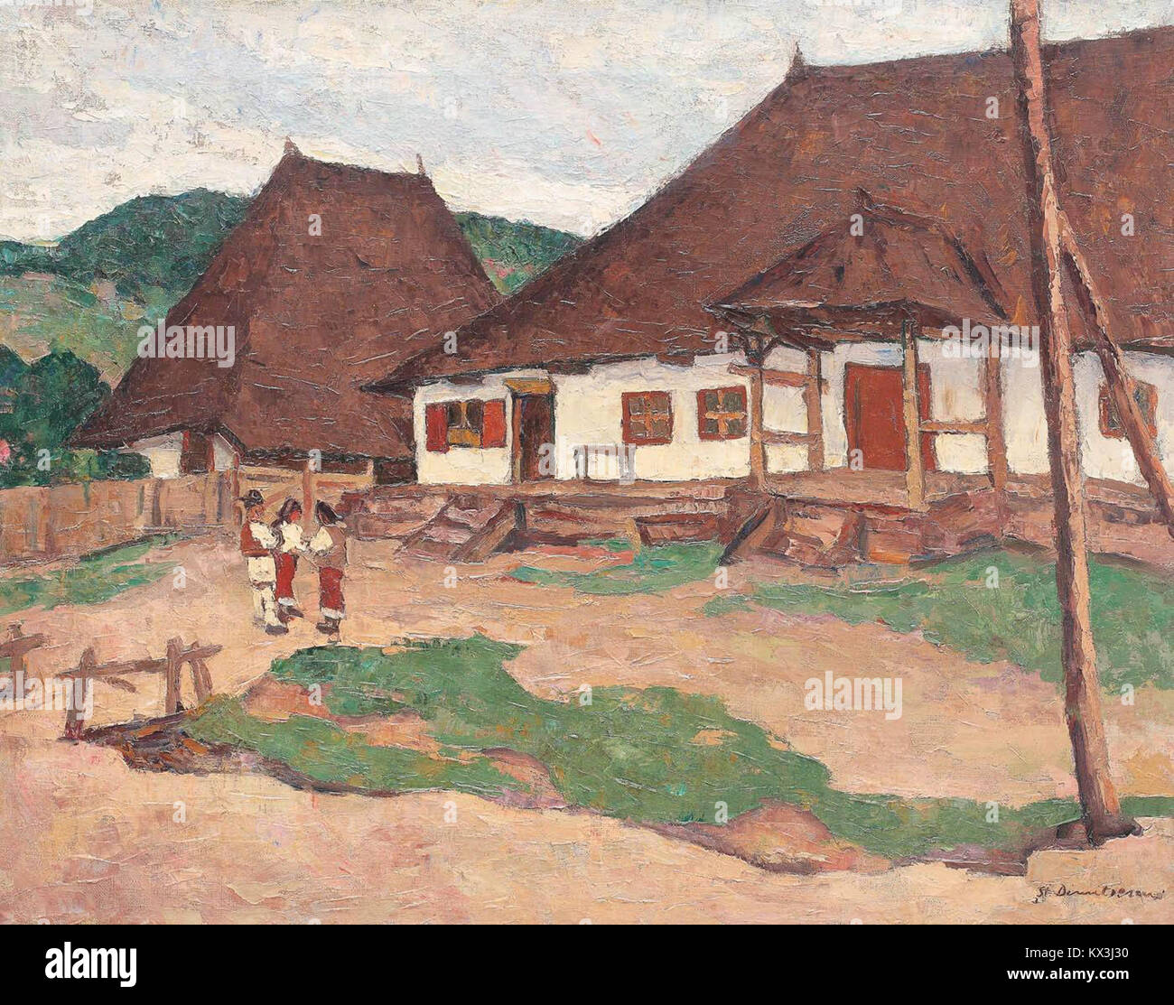 Ştefan Dimitrescu - Curte interioara la Casin Stock Photo - Alamy