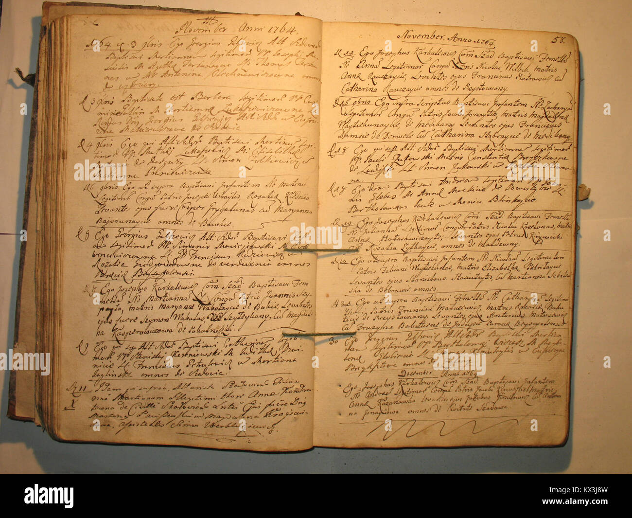 Historical baptism records from Šeduva parish, Lithuania, spanning 1758 ...