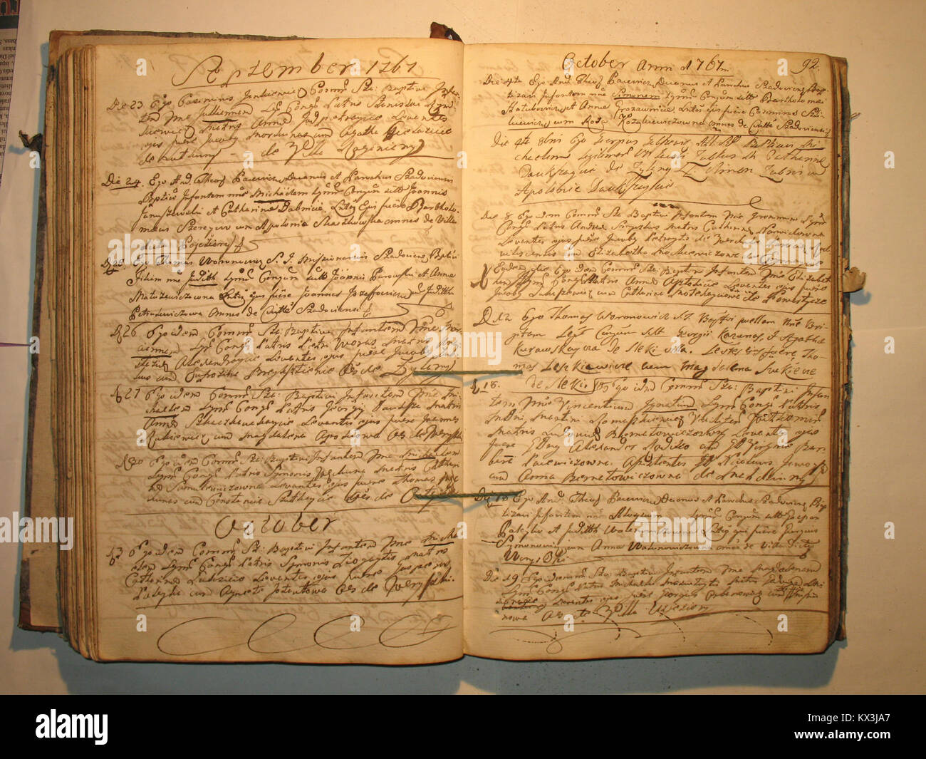 Historical church register book hi-res stock photography and images - Alamy