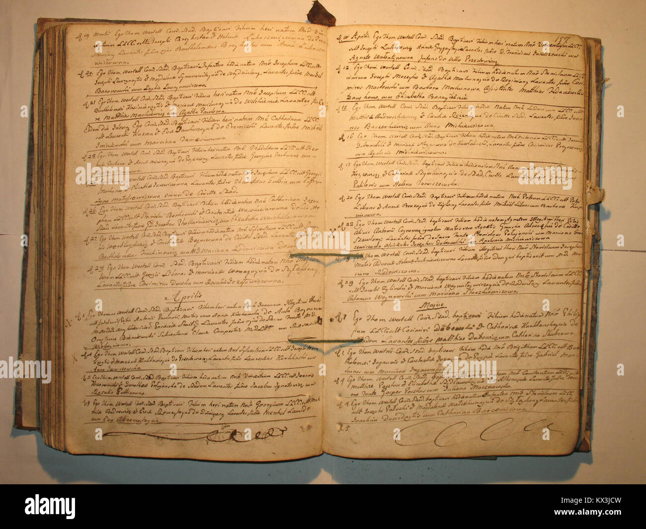 Historical church register book hi-res stock photography and images - Alamy