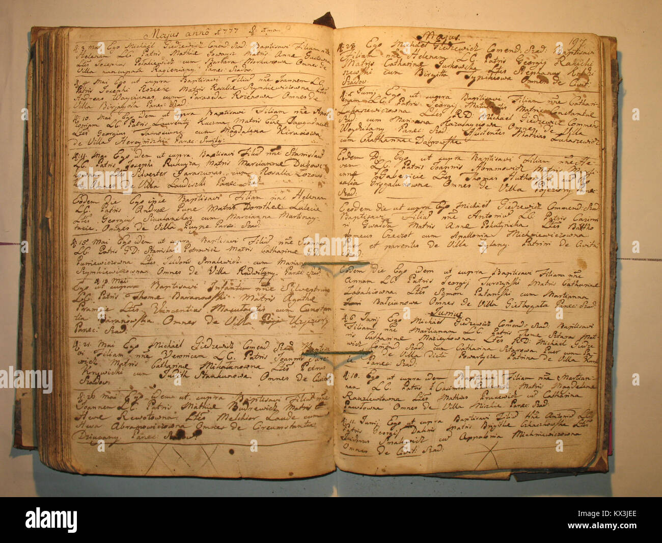 Church register book from hi-res stock photography and images - Alamy