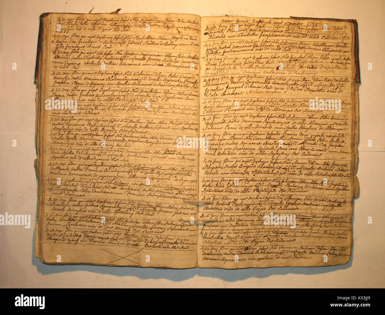 Baptismal ledger from Šeduvos Roman Catholic Church, 1779–1789 ...