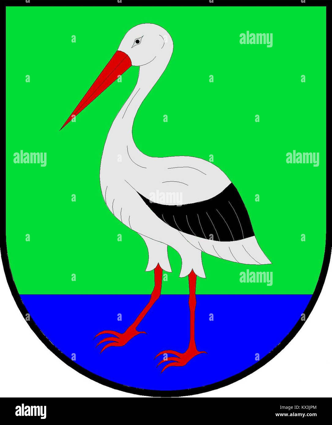 The coat of arms of Šestajovice, Náchod District, Czech Republic ...