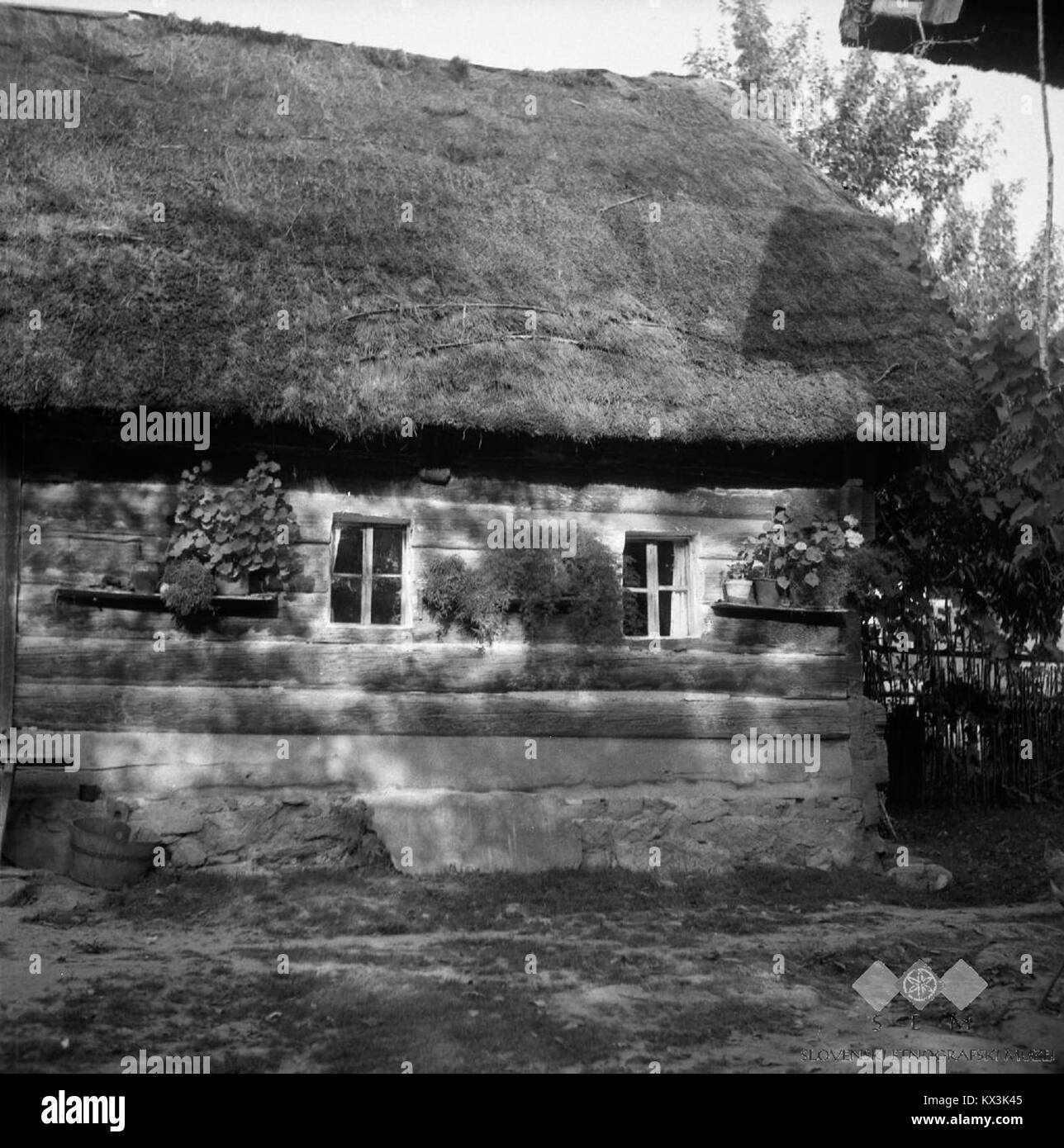 This 1957 photograph showcases Srokleva House in Klecet, Slovenia ...
