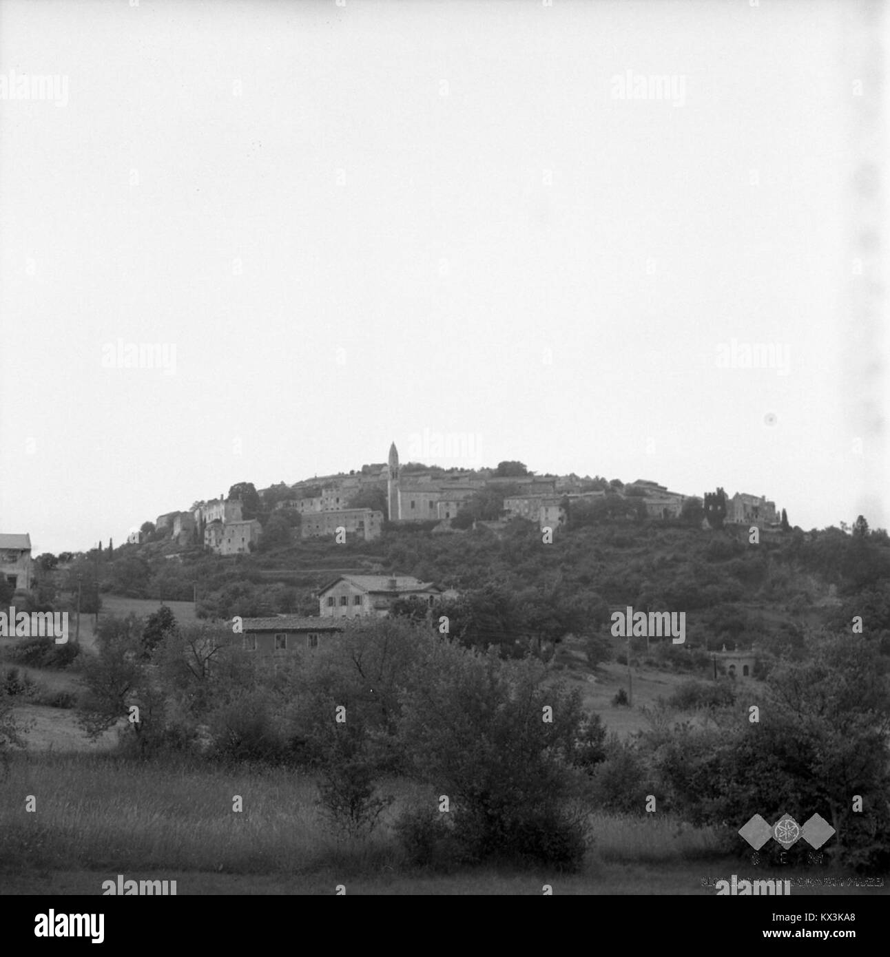 This 1969 photograph shows a panoramic view of the settlement of ...