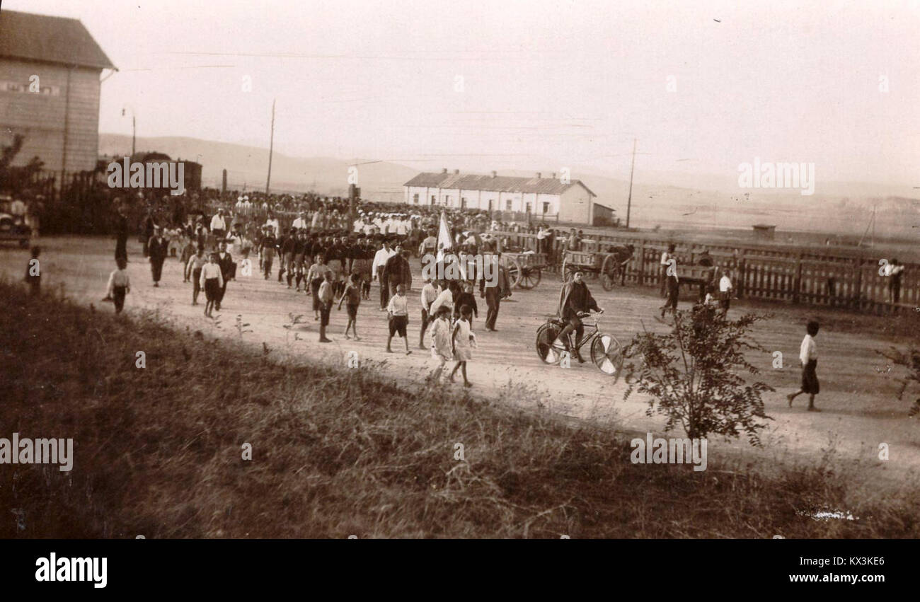 This 1930 postcard depicts Stip, a city in North Macedonia, showcasing ...