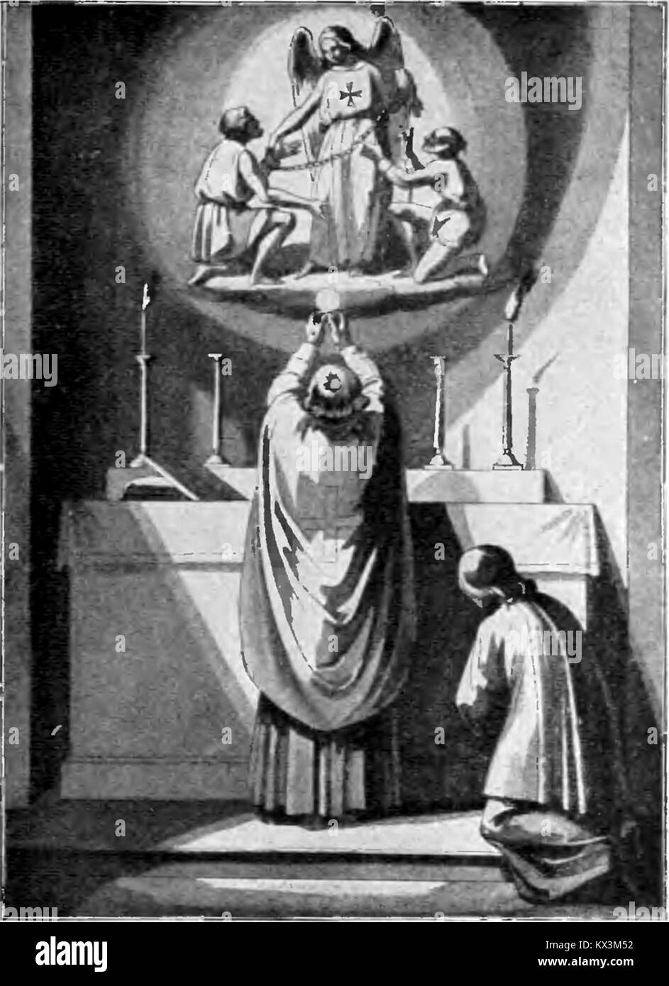 This image from 'Zywoty sw. Panskich' (Lives of the Saints) depicts a ...