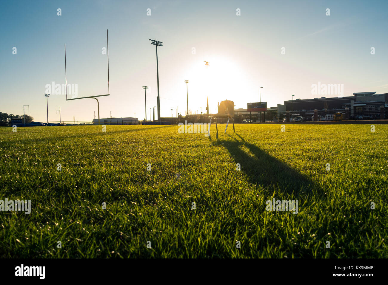 American football field hi-res stock photography and images - Alamy