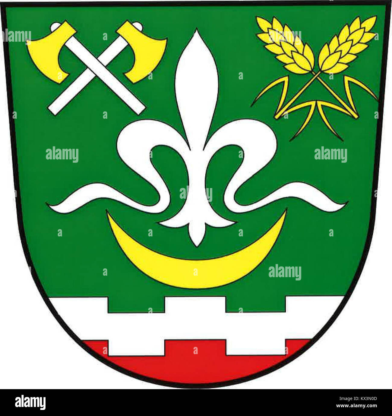 The Coat of Arms of Beroun district in the Czech Republic symbolizes ...