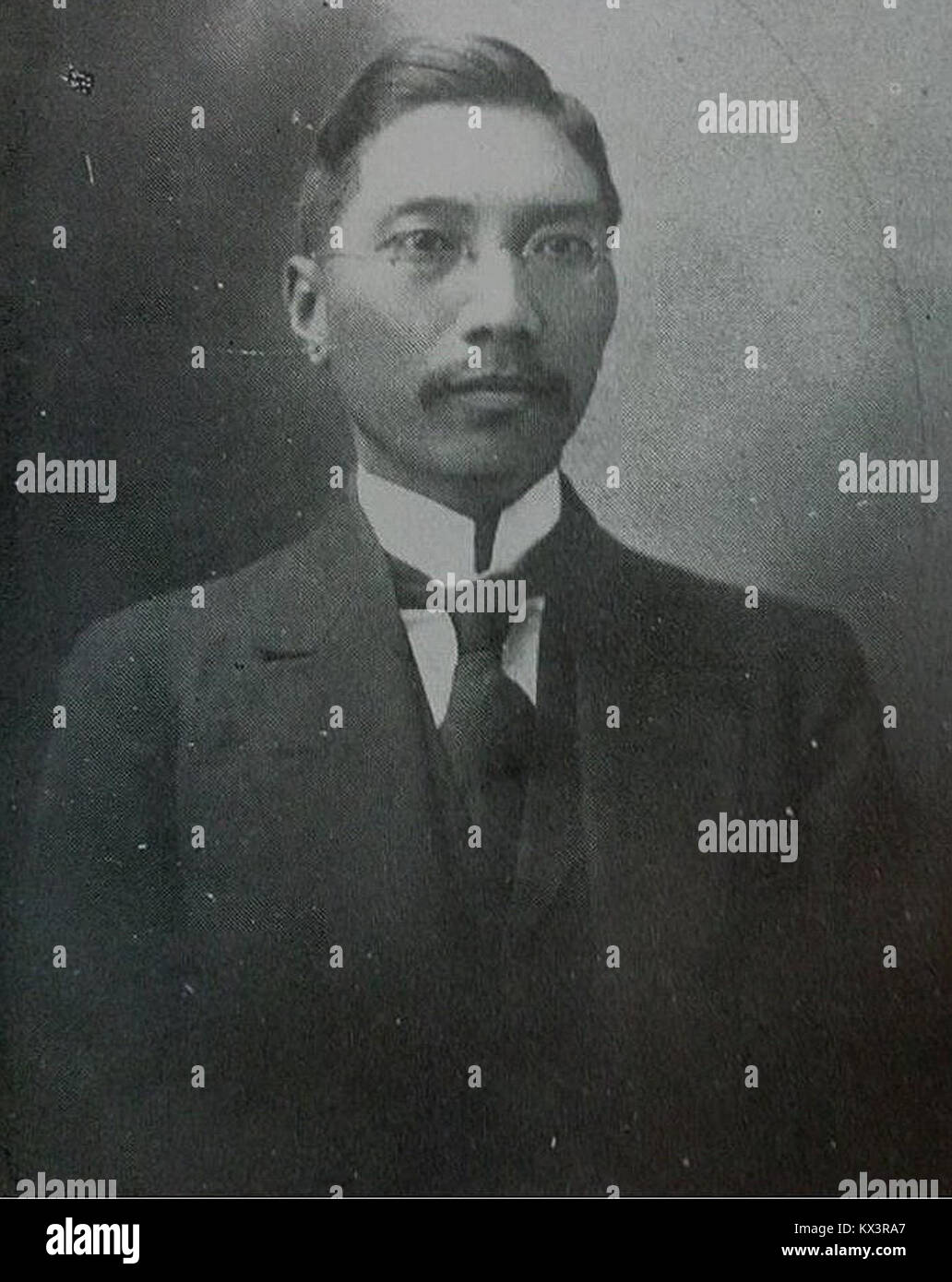 Photograph of Pan Jing, depicting individual features and formal attire ...